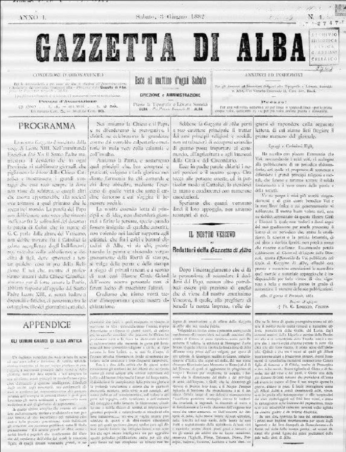 Gazzetta Dalba Compie 134 Anni