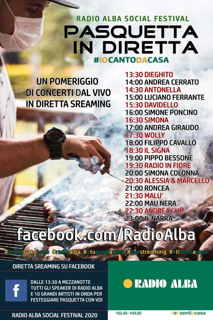 A Pasquetta maratona musicale in streaming con gli speaker di Radio ...