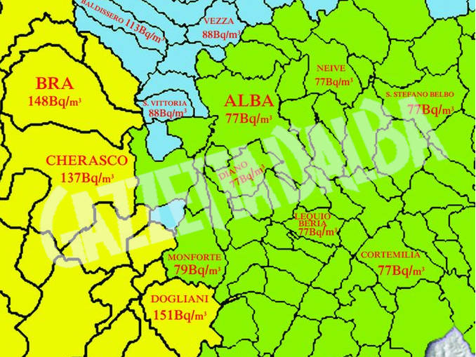 Mappa radon Langhe e Roero – Gazzetta d'Alba – Dal 1882 il settimanale ...