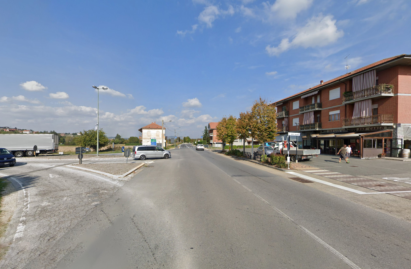 Una nuova rotonda all'ingresso di Gallo