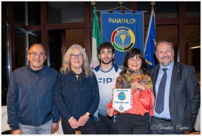 Riconoscimento del Panathlon club Alba ad Alessandro Barbero, campione ...